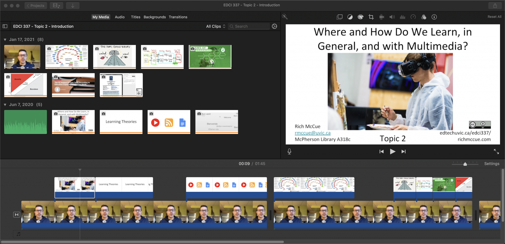 Topic 3 – Multimedia Design for Learning (Jan 25-31) – EDCI 337