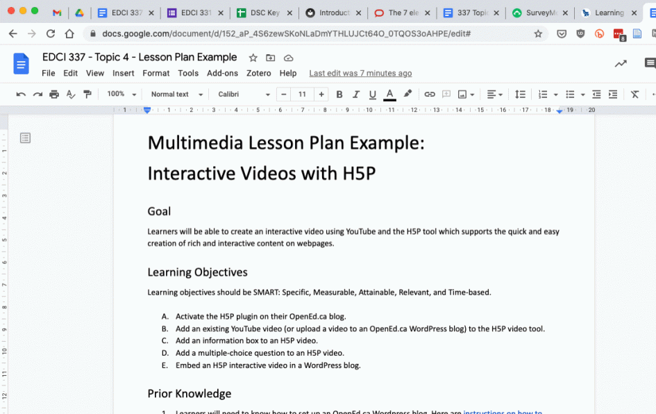 Topic 4 – The Design Process & Lesson Planning (Feb 1-7) – EDCI 337